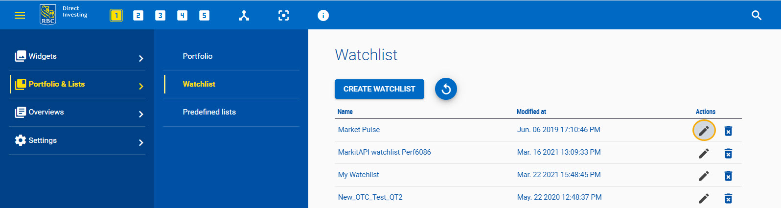 How to Create and Customize Watchlists