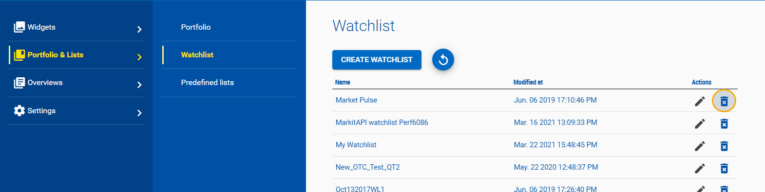 How to Create and Customize Watchlists