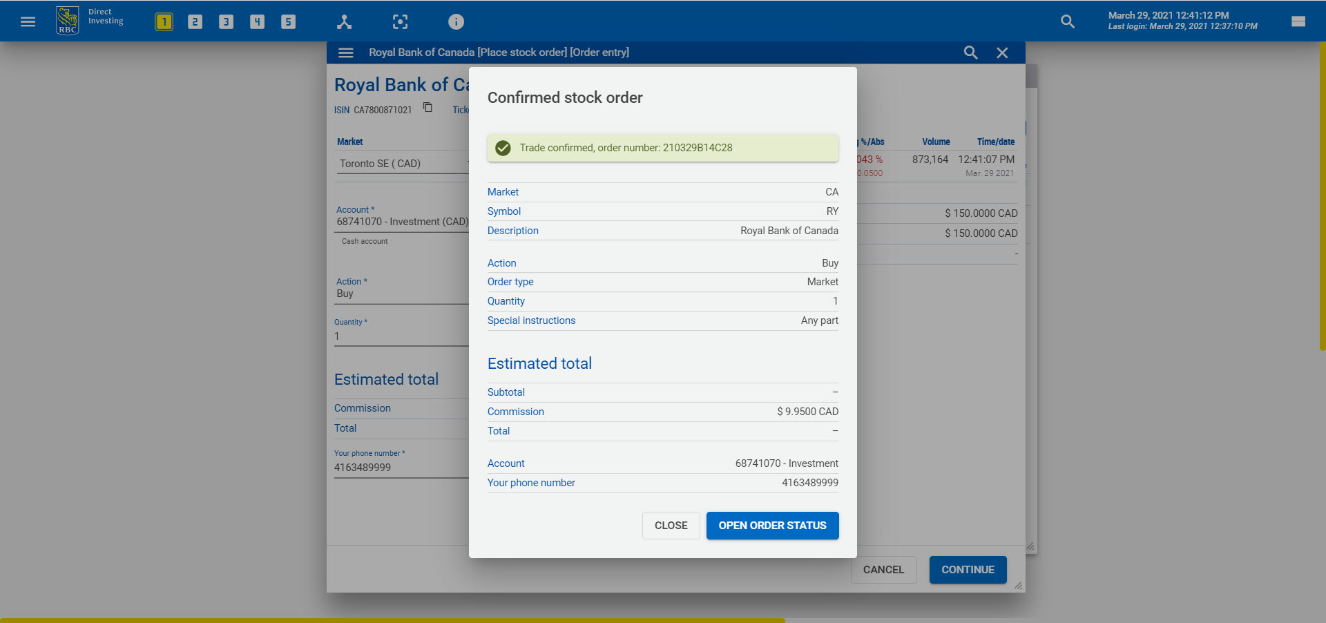 How to Place a Stock or ETF Order