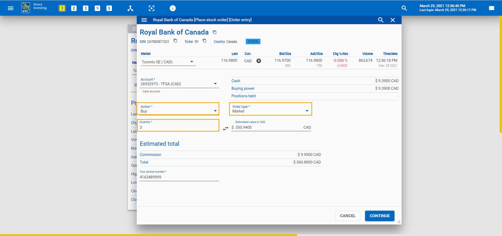 How to Place a Stock or ETF Order