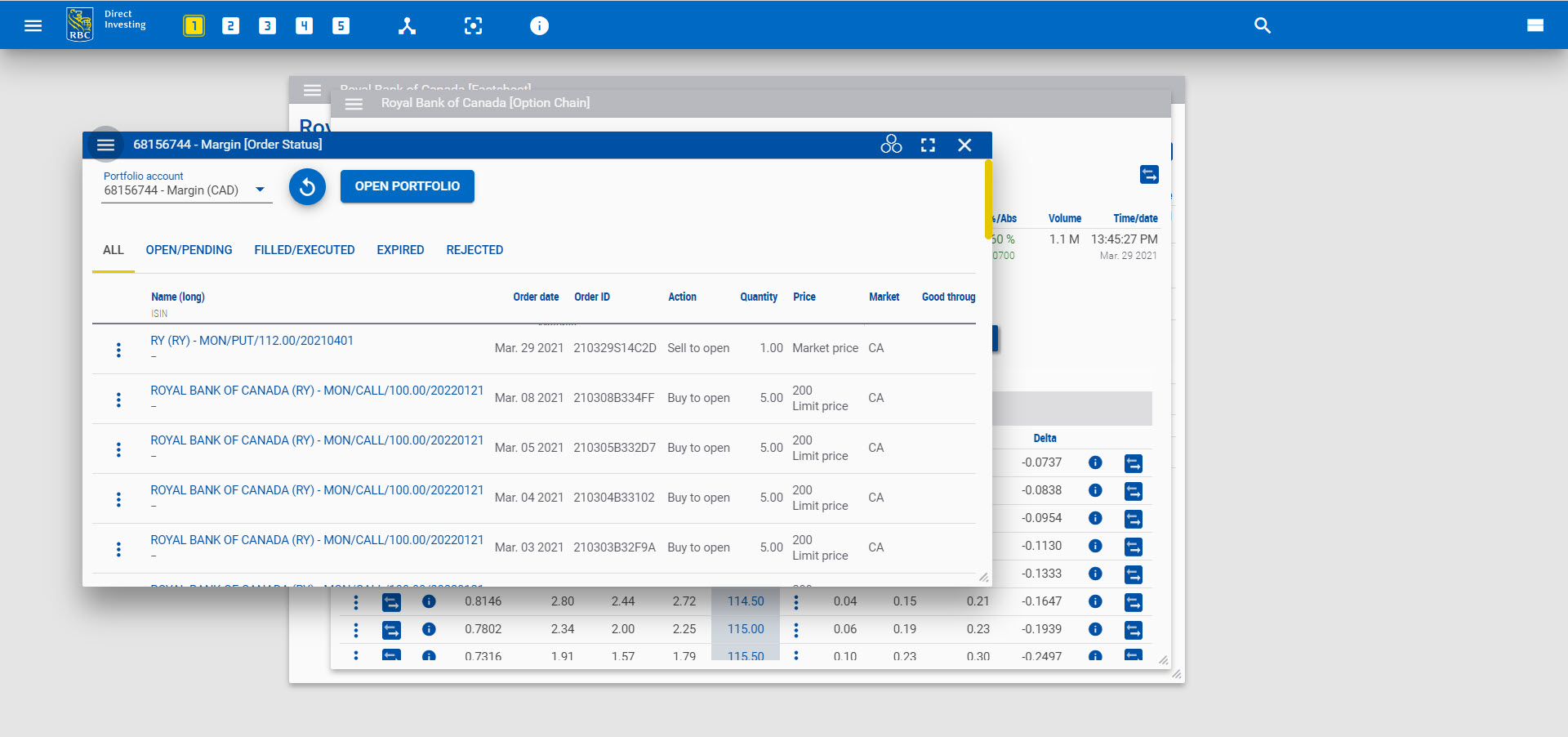 How to Place an Options Order