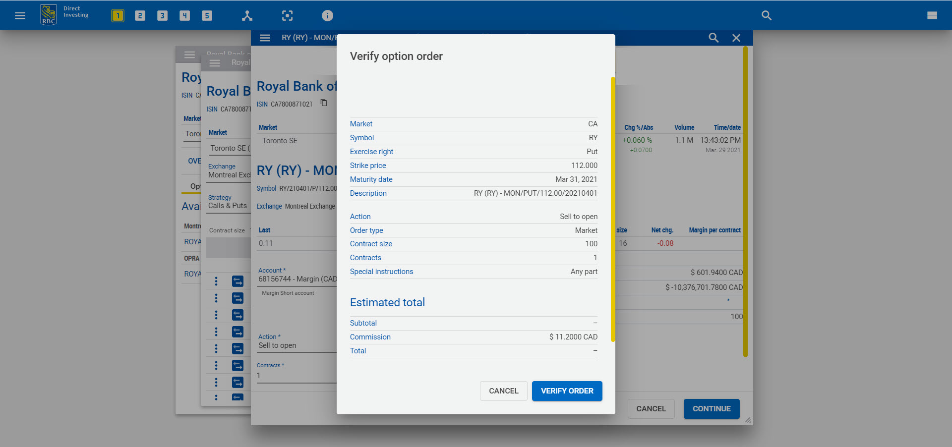 How to Place an Options Order